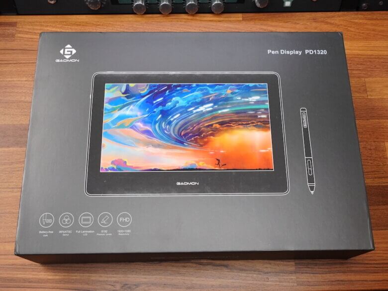 GAOMON「PD1320」をレビュー。この性能が2万円台で買える！？スマートな見た目の13.3インチ液タブ